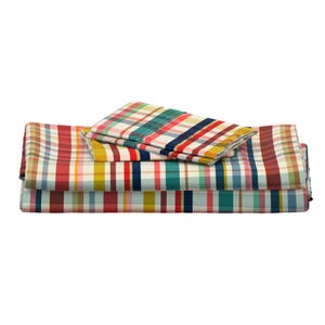 Farmhouse Plaid Cotton Sateen Sheet Set, Modern Country Bedding - Etsy
