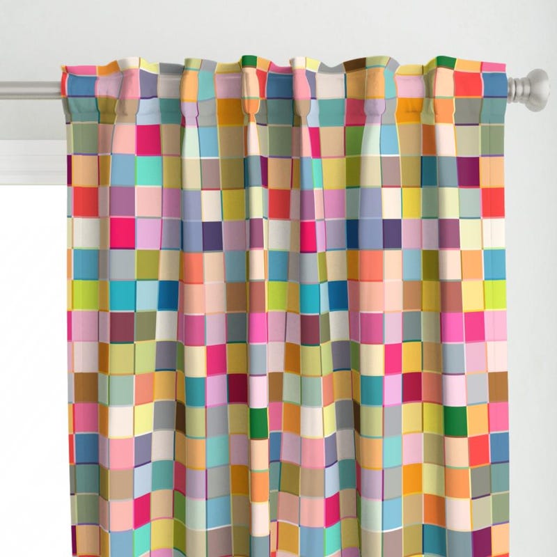 Colorful Curtains - Etsy