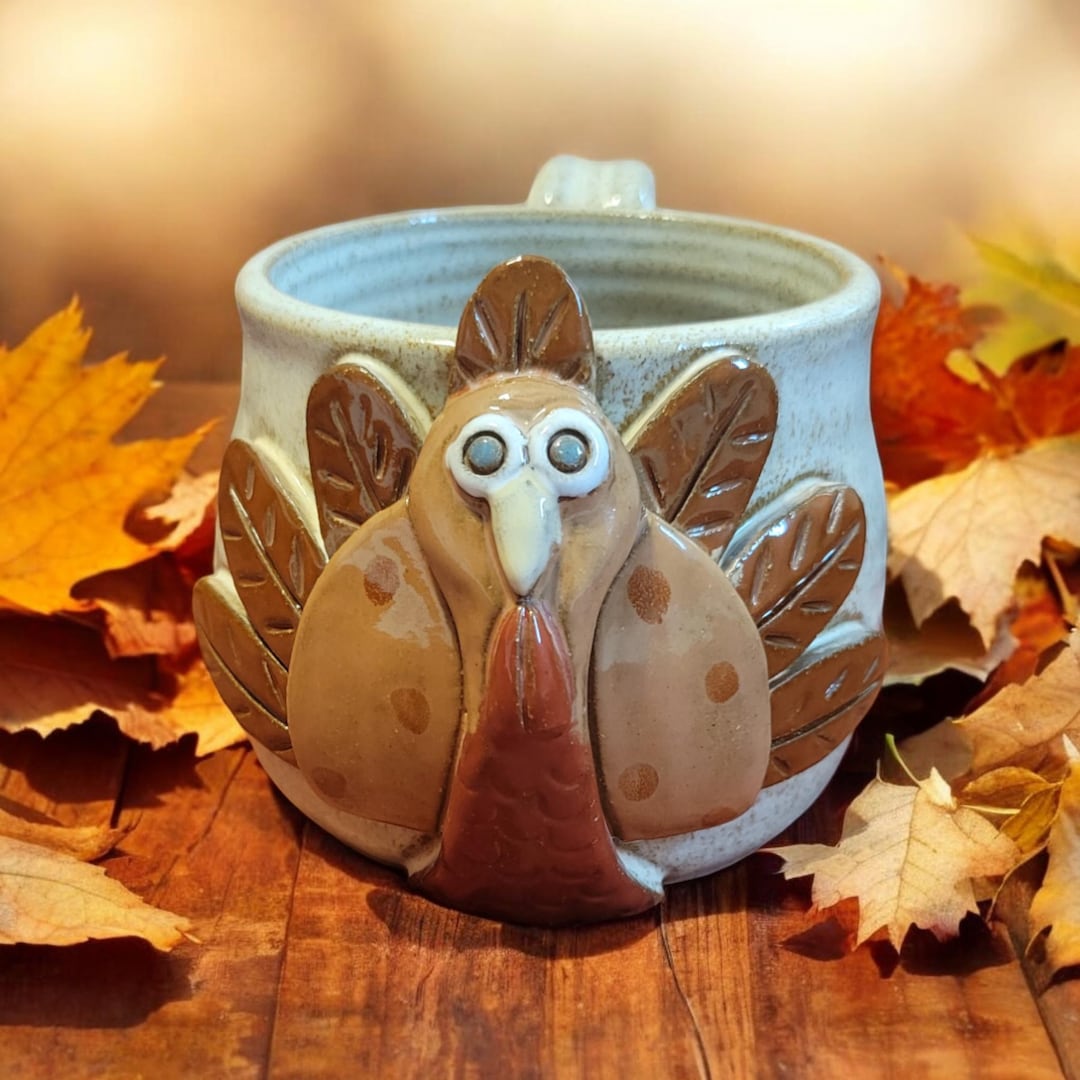 Turkey Mug. Handmade Pottery. Perfect Thanksgiving Gift Idea - Etsy