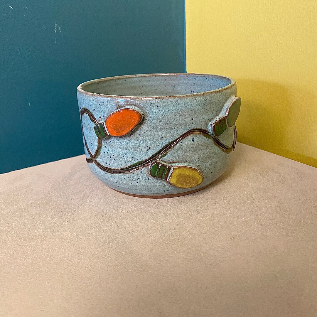 Christmas Lights Bowl - Etsy