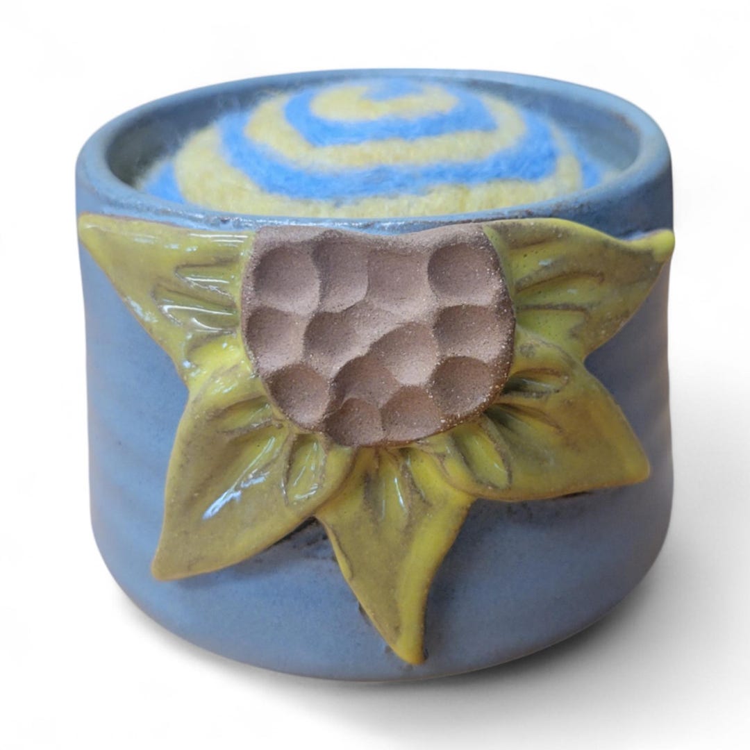 Sunflower Pincushion Etsy