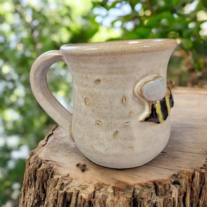 Bee Mug. Handmade Pottery. Save the Bees! - Etsy