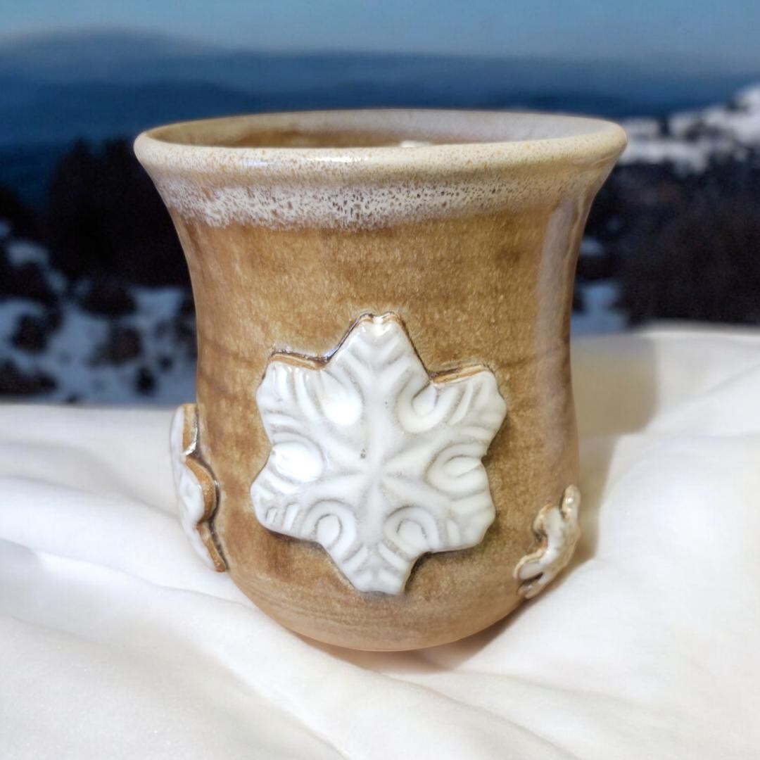 Snowflake Mug. Handmade Pottery. Perfect to Drink Coffee Out of in the ...