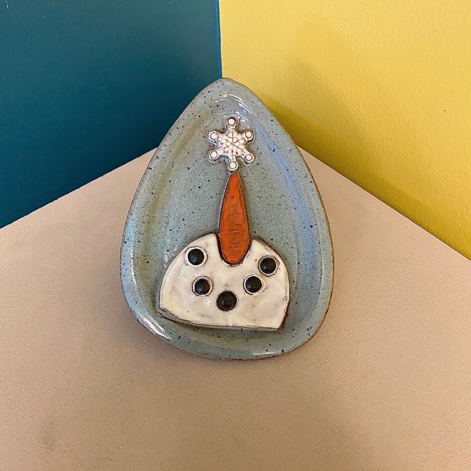 Snowman Catching Flakes Spoon Rest - Etsy