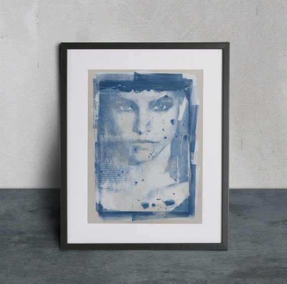GLANCE Unframed Print Photo Transfer Monoprint | Etsy