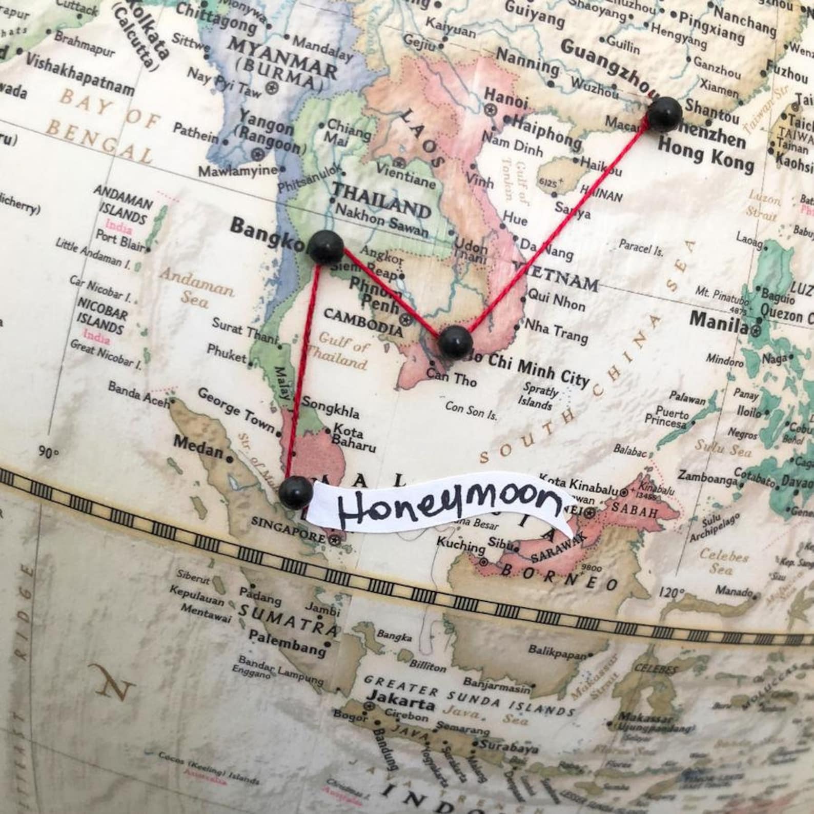 Custom Engraved Travel Push Pin Globe: Personalized Anniversary Gift - Etsy