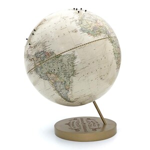 Custom Engraved Travel Push Pin Globe: Personalized Anniversary Gift - Etsy
