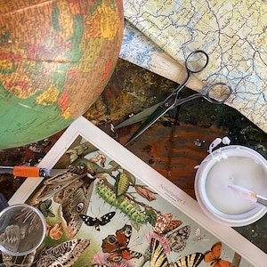 Sympathy Card Flower Map Art Sympathy Card by Wendy Gold - Etsy