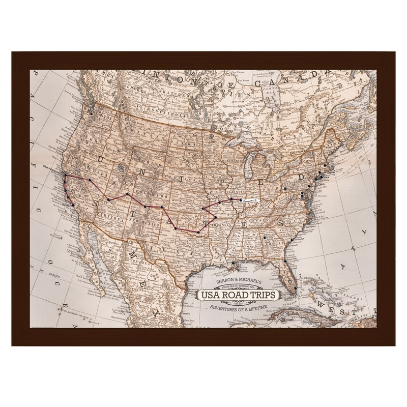 Vintage Road Maps - Etsy