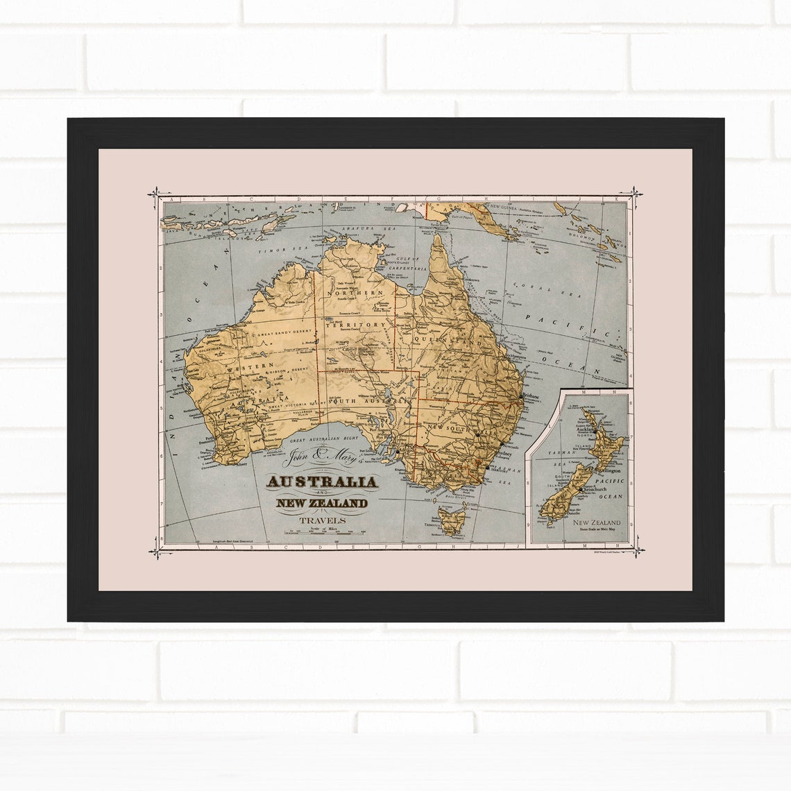 Personalized Australia Travels Push Pin Map Australia Push | Etsy