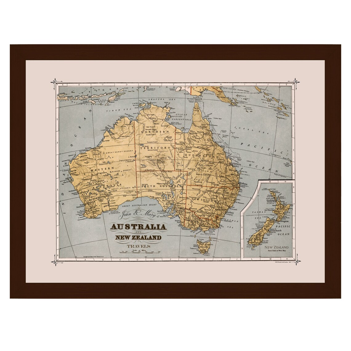 Personalized Australia Travels Push Pin Map Australia Map - Etsy