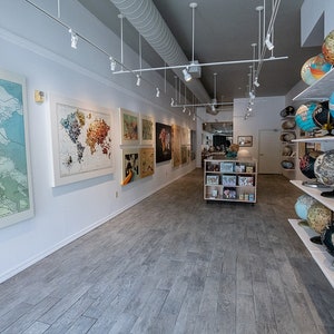 Sympathy Card Flower Map Art Sympathy Card by Wendy Gold - Etsy