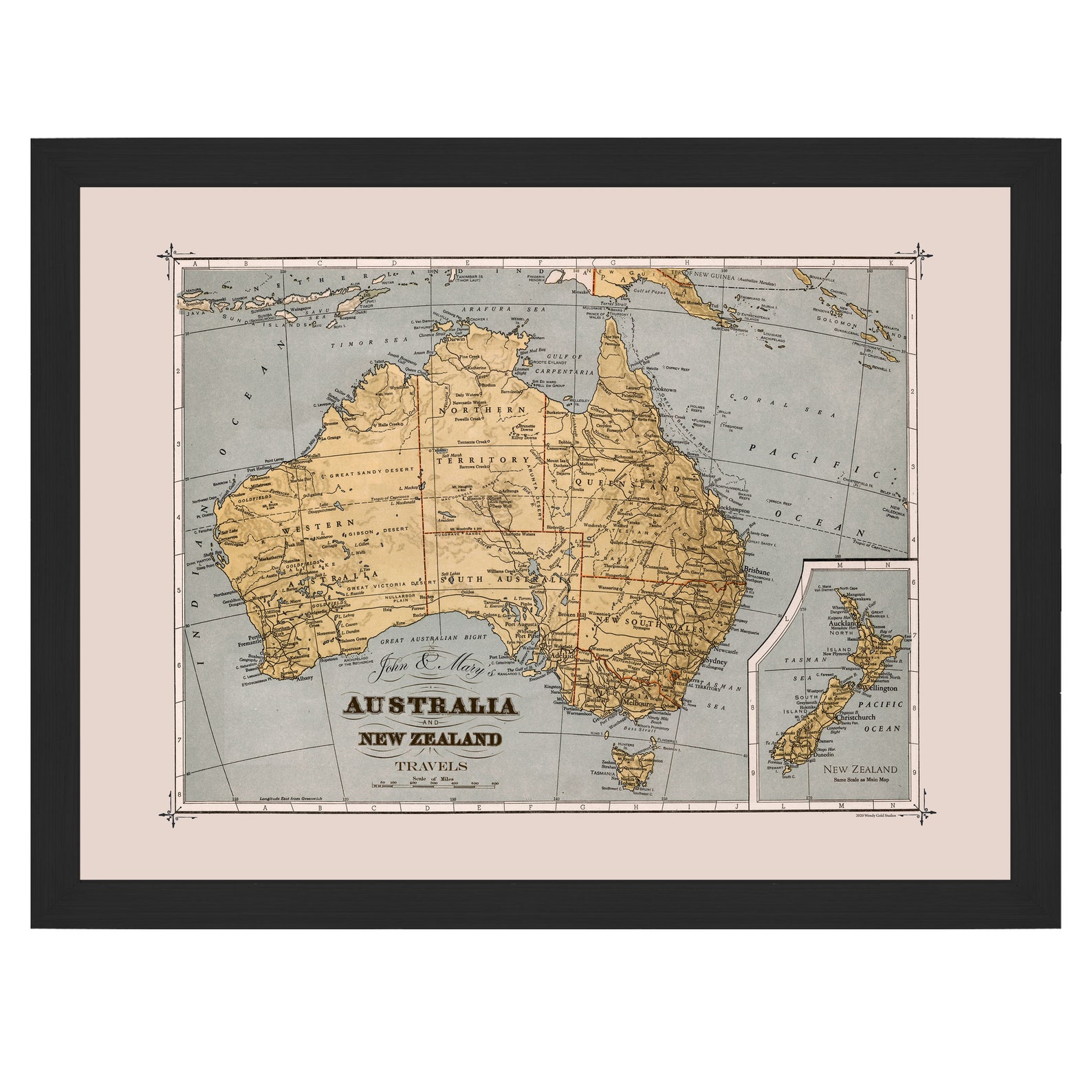 Personalized Australia Travels Push Pin Map Australia Map - Etsy