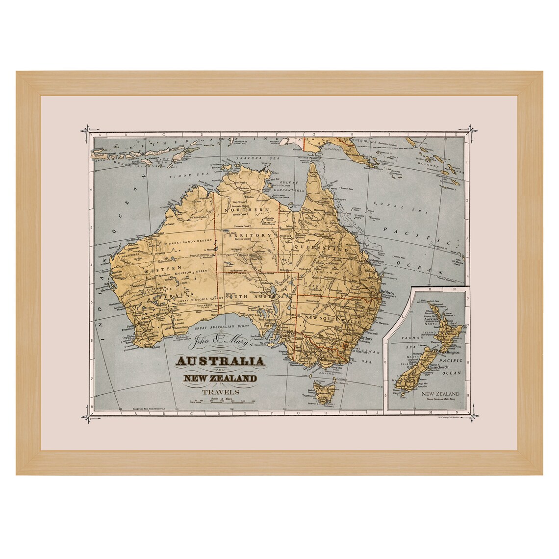 Personalized Australia Travels Push Pin Map Australia Map - Etsy