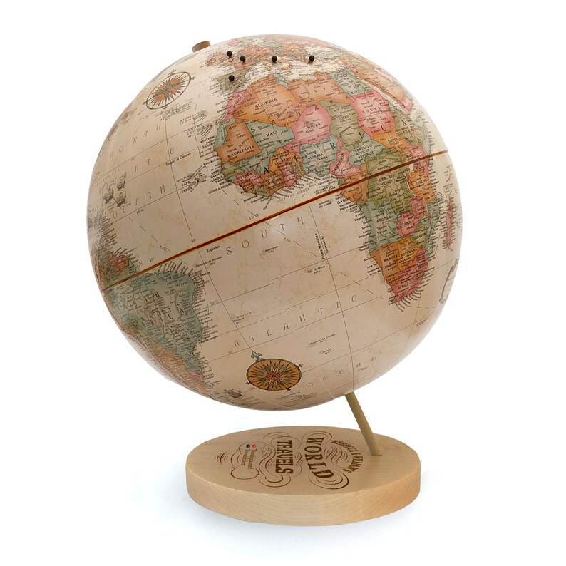 World Explorer Custom Engraved Push Pin Globe Travel Globe | Etsy