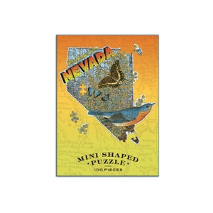 Wendy Gold Nevada Mini Shaped State Puzzle by Galison - Etsy