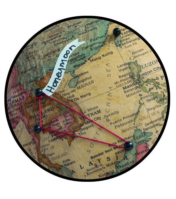 Travel Push Pin Kit for Use on Maps and Globes | Etsy