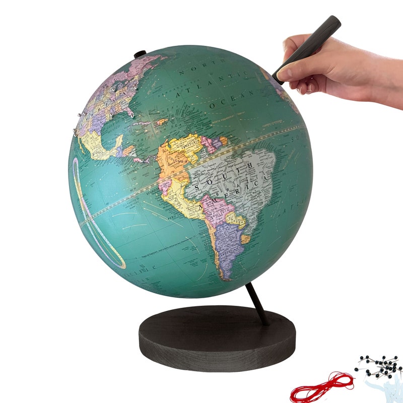 Push Pin Globe - Etsy