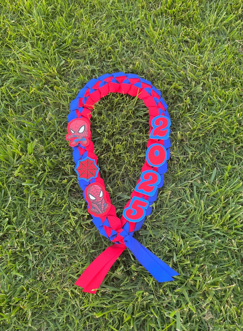Spiderman Graduation Lei - Etsy