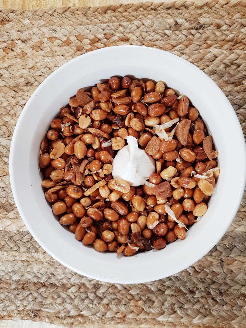 Garlic Roasted Peanuts, Homemade Snacks - Etsy