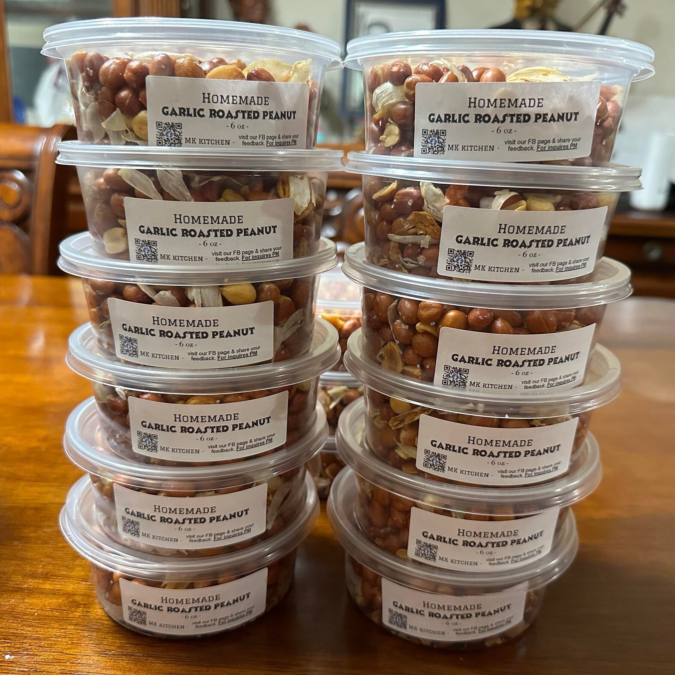 Garlic Roasted Peanuts, Homemade Snacks - Etsy