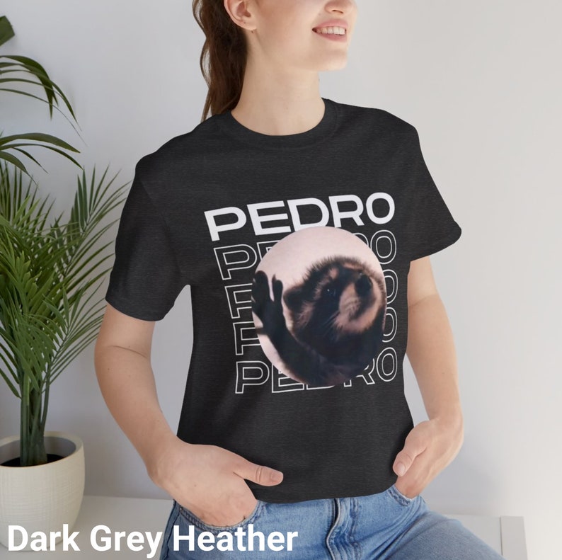 Pedro Raccoon Meme T-shirt, Funny Animal Tee, Viral Raccoon Face Shirt ...