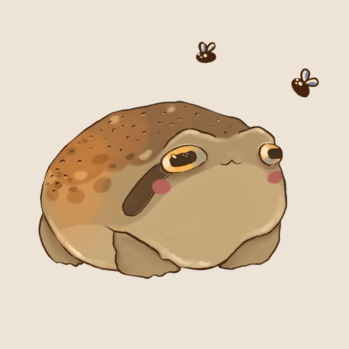 Hand Drawn Squishy Frog Clip Art - Etsy