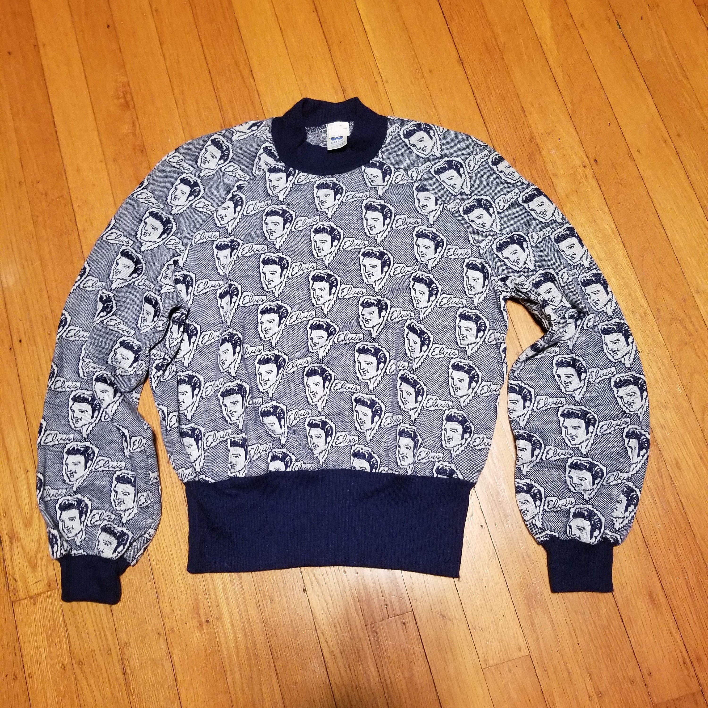NOS Elvis Presley New Old Stock Sweater Jumper Shirt Sweatshirt With ...