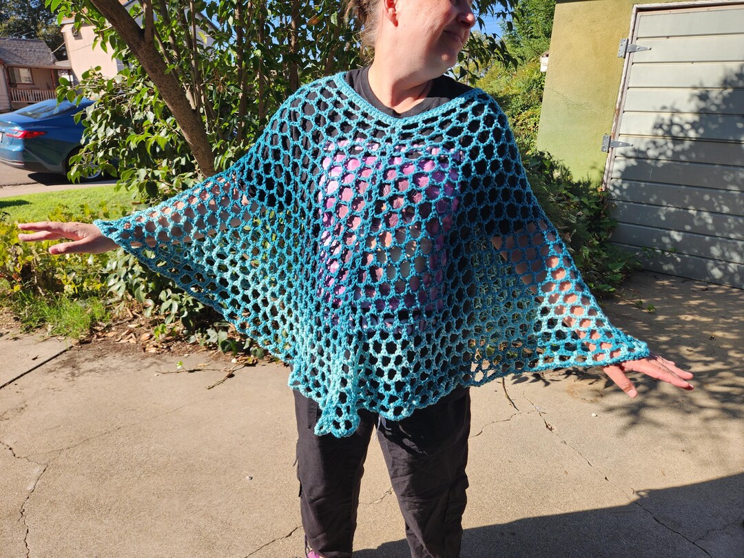 Lightweight Mesh Poncho - Etsy