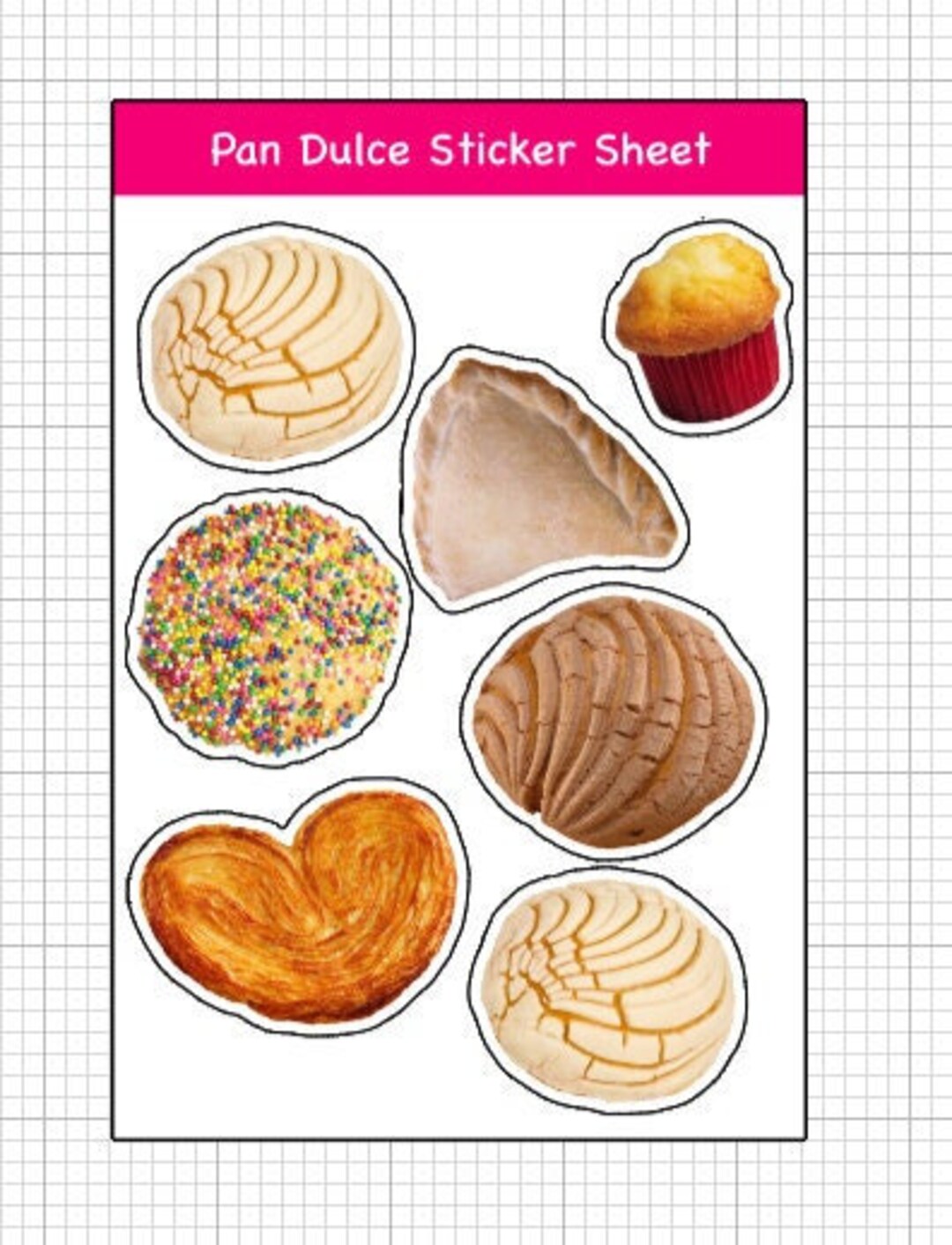 Pan Dulce Sticker Sheet for Water Bottles, Hydro Flask, Notebooks - Etsy