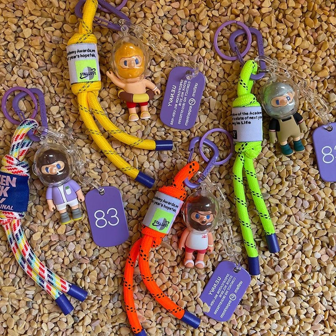 FARMER BOB Boyfriend Keychain, Tide Play Collision Colour Rope ...