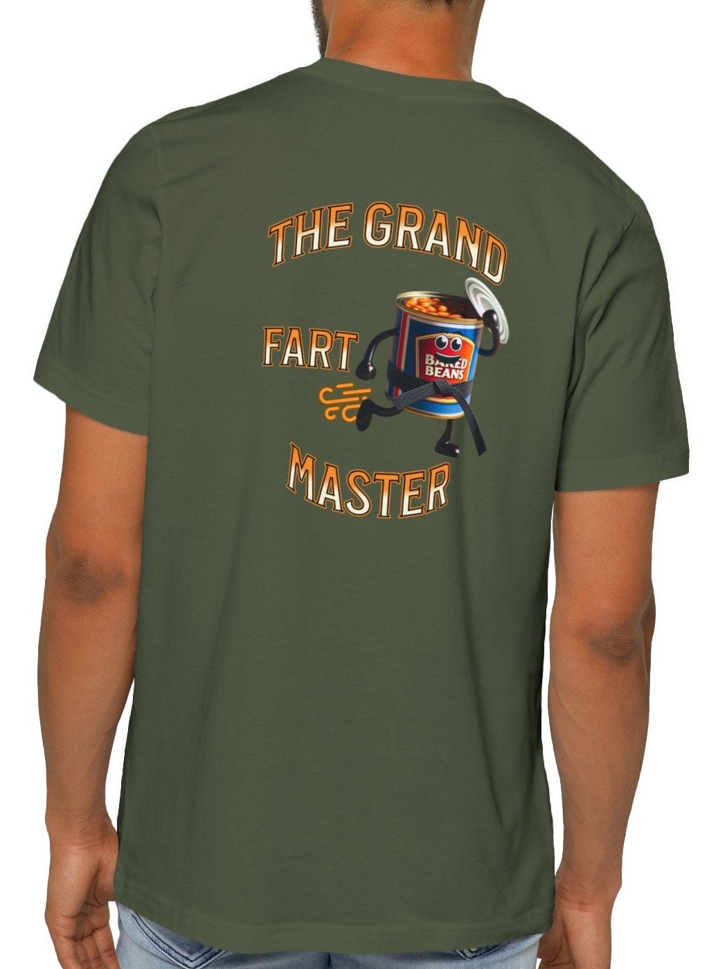 The Grand Fart Master Running Baked-beans-can. Usa-made Unisex T-shirt ...