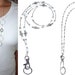 3 Pack of Our Best Selling Silver Chain Lanyards Silver Chain ID Badge ...
