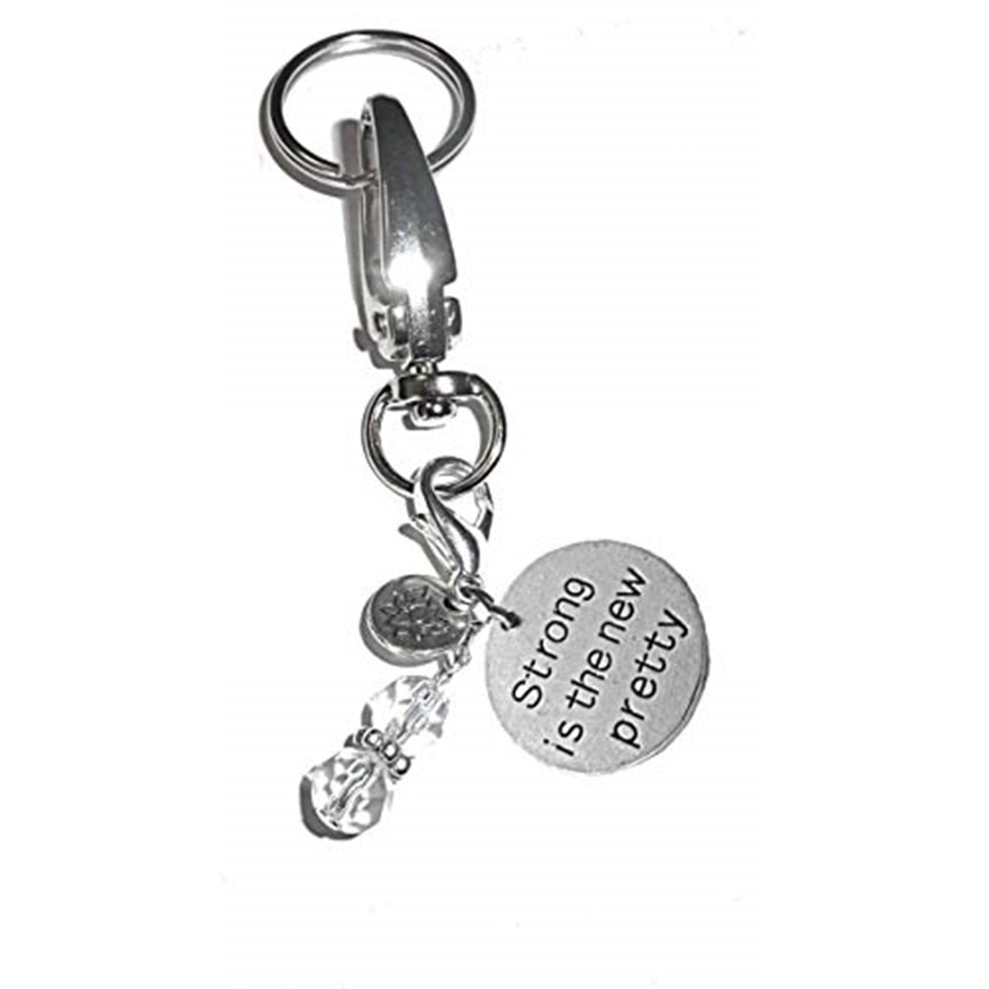 Strong is the New Pretty Keychain by Hidden Hollow Message - Etsy
