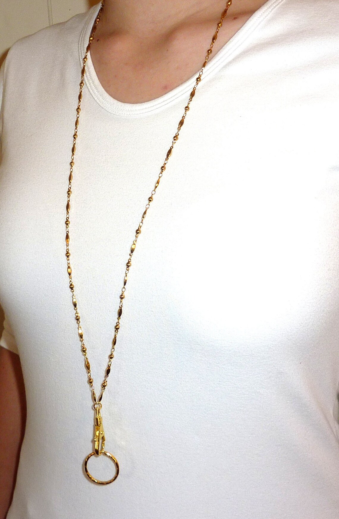 Lanyard 2 Pack Lanyard Stainless Steel Chain Lanyard ID | Etsy