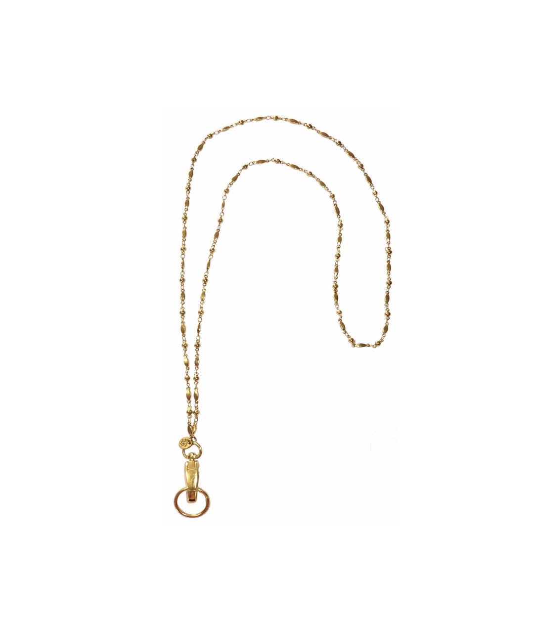 GOLD Stainless Steel Women's Lanyard, Non-breakaway Made in USA ...