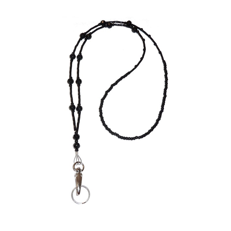 Black Simple Lanyard - Etsy