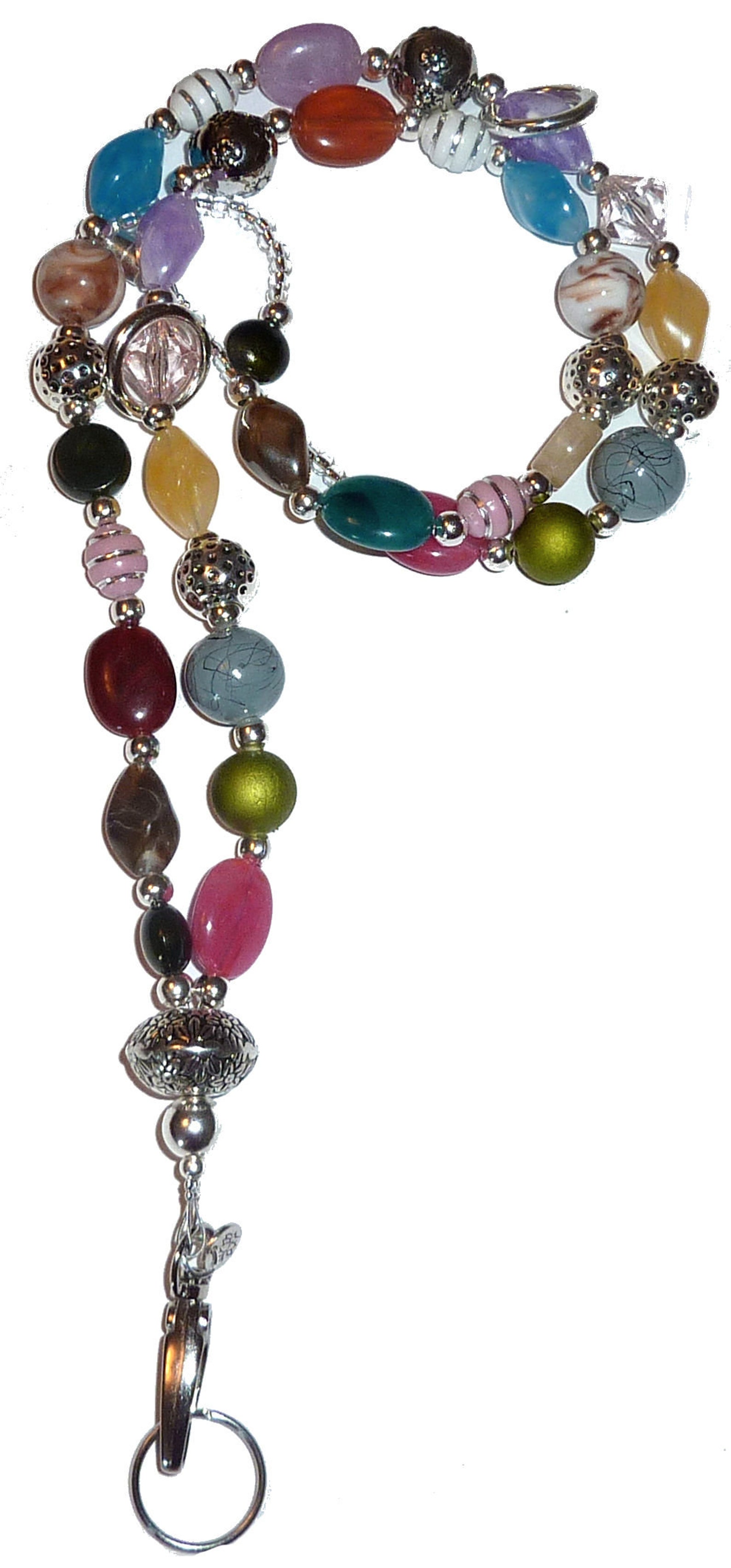 Multi-colored Beaded Lanyard Bold Fashion Lanyard for Women - Etsy
