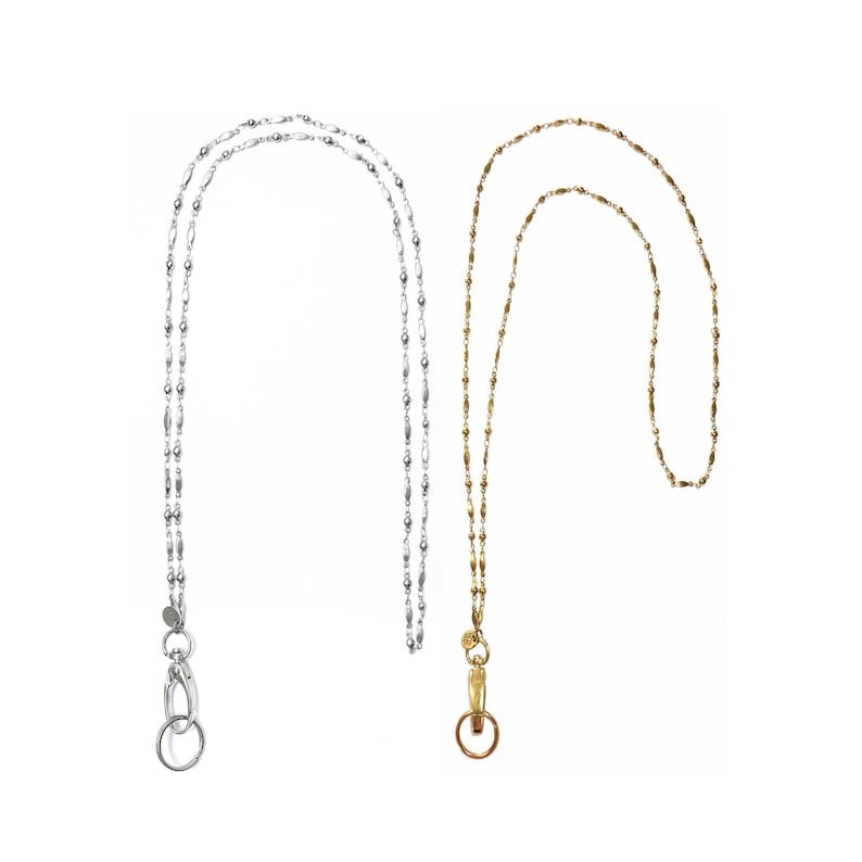 Lanyard 2 Pack Lanyard Stainless Steel Chain Lanyard ID - Etsy