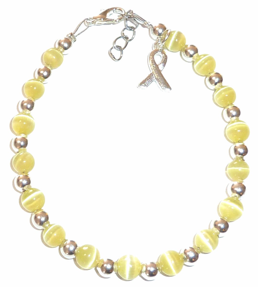 Yellow (bladder & Sarcoma) 6mm Beaded Cancer Awareness Packaged ...