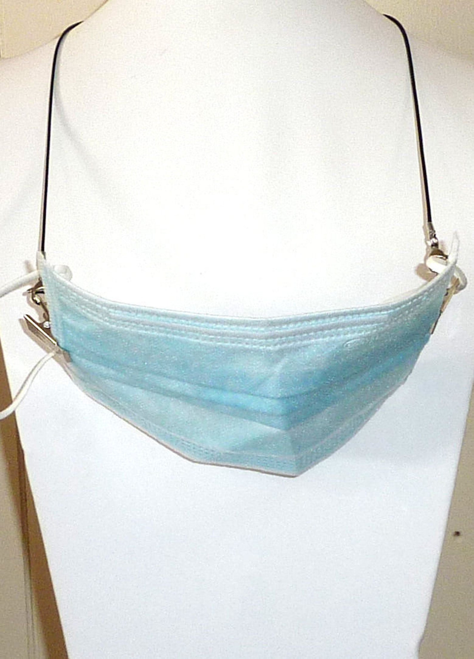 Small/short Face Mask Holder Leather Strap Made in USA Men | Etsy