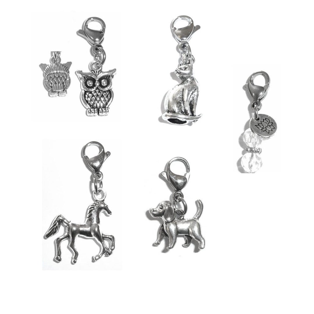 Animal Charms - Animal Lover Charms - 4 Pack Animal Charms Charms for ...