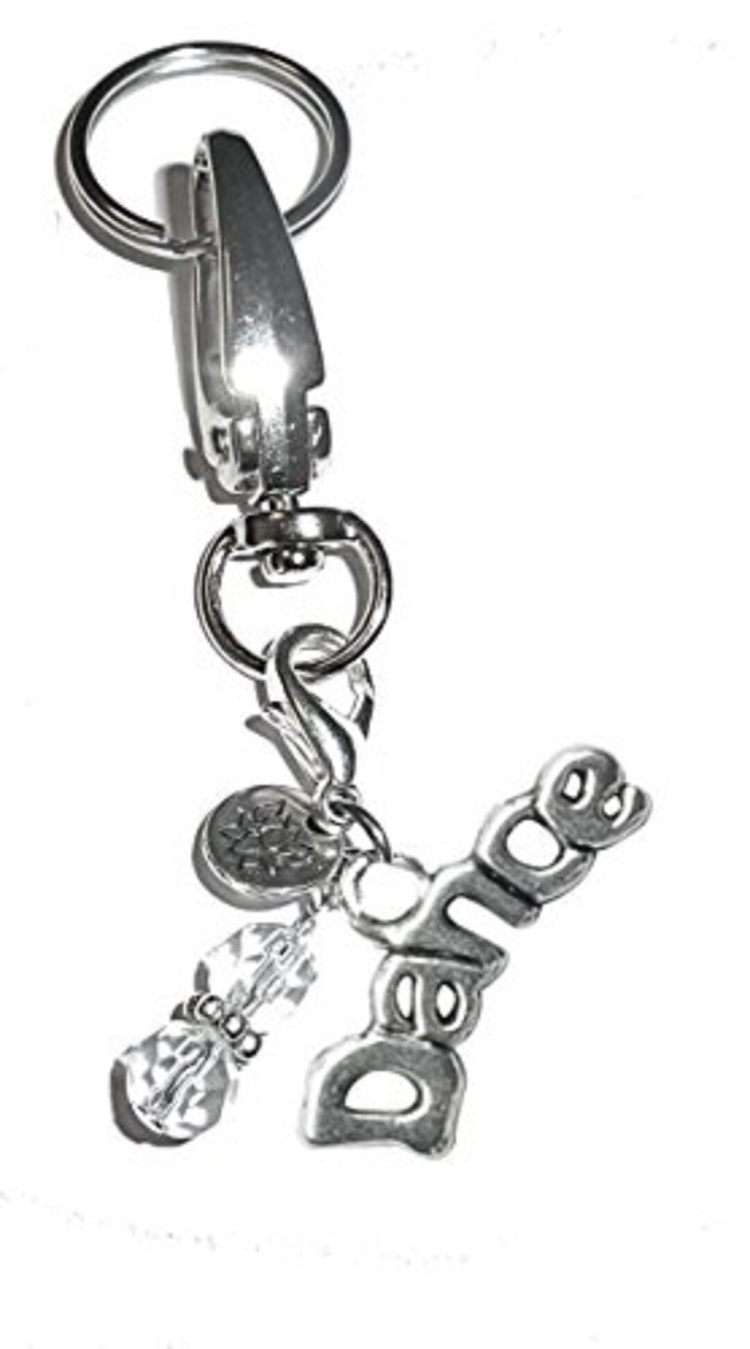 Dance Key Chain Charm by Hidden Hollow - Message Charm Key Chain Ring ...