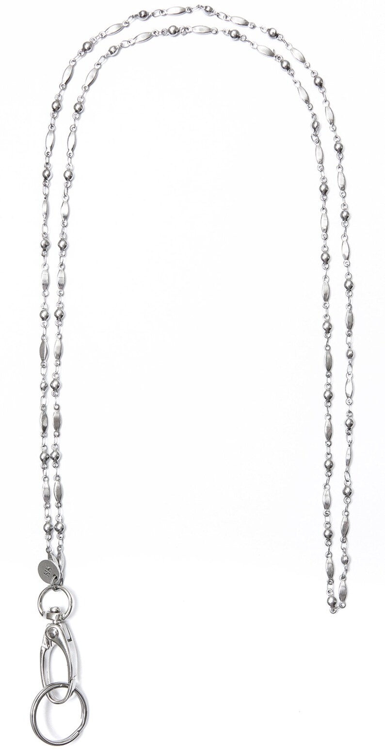 Lanyard 2 Pack Lanyard Stainless Steel Chain Lanyard ID - Etsy