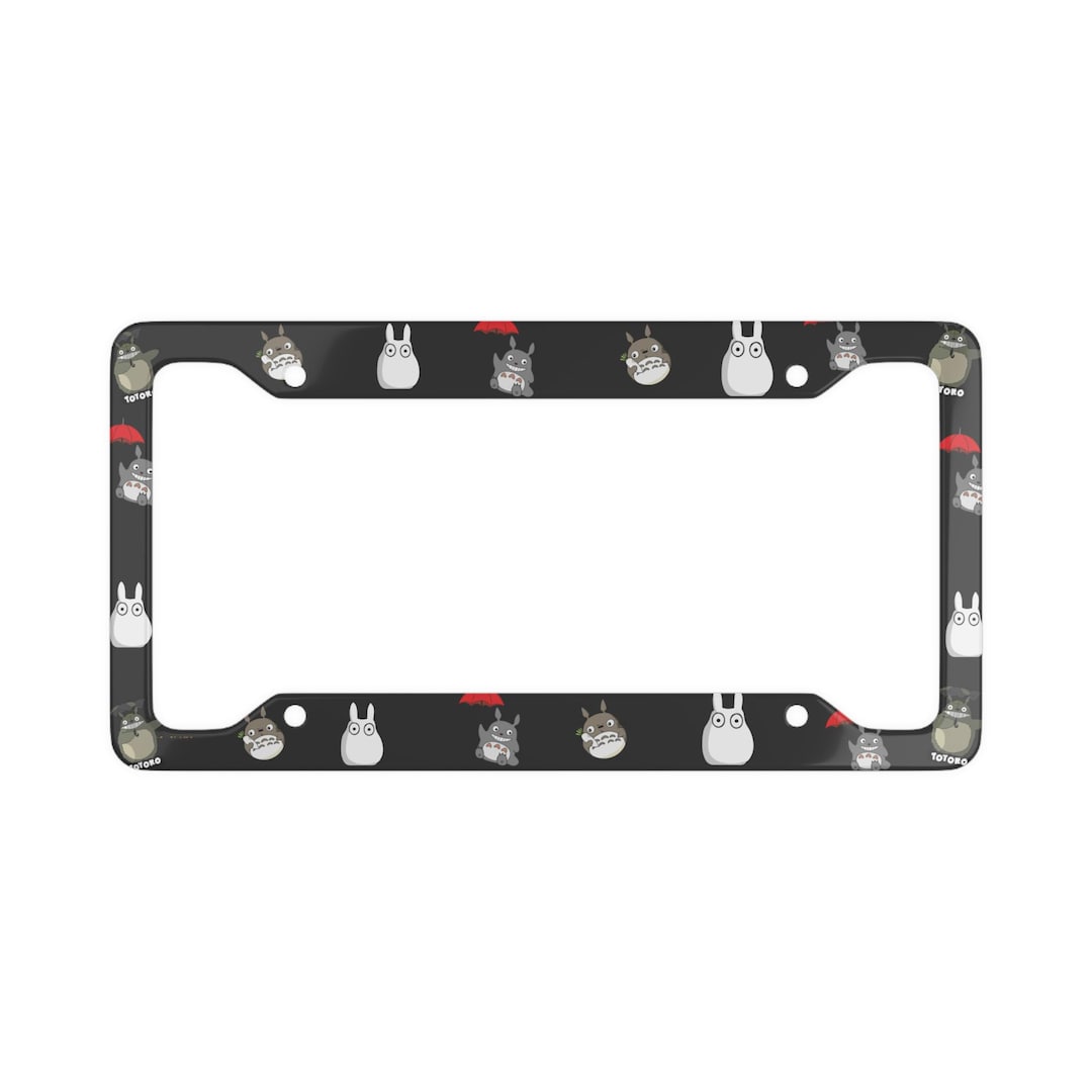 My Neighbor Totoro Inspired License Plate Frame Studio Ghibli Fanart ...