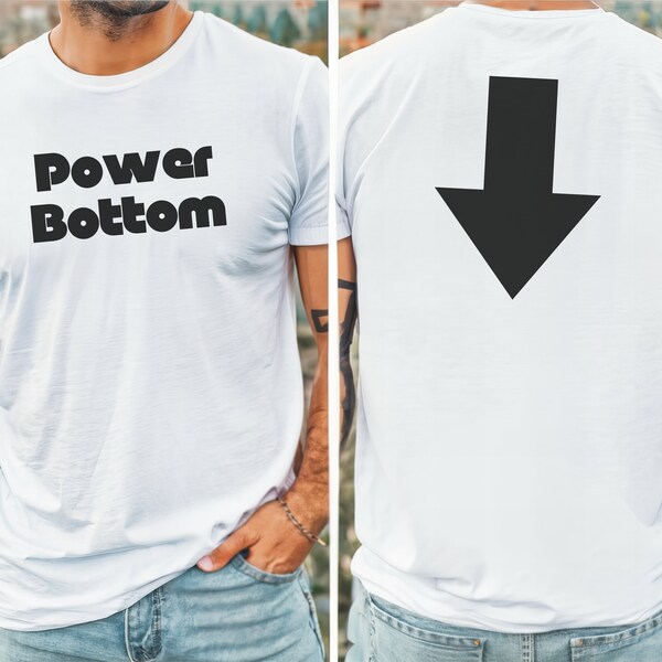Power Bottom T Shirt - Etsy
