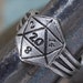 D20 Ring Adjustable Handcrafted by Doctor Gus Natural | Etsy