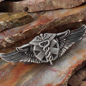 Medic Pilot Wings - 2 Inch Wide - Life Flight Crew Wings - Steampunk ...