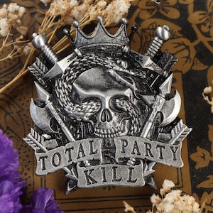 TPK Badge - Pewter Pin - Handcrafted Accessories by Doctor Gus - Gaming ...
