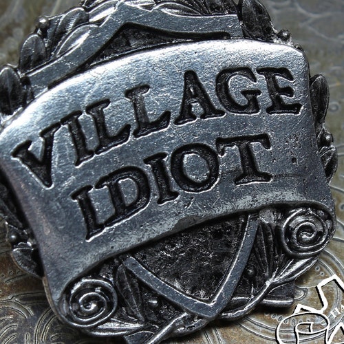 Hail Satan Badge RPG Character Class Pin Handcrafted - Etsy